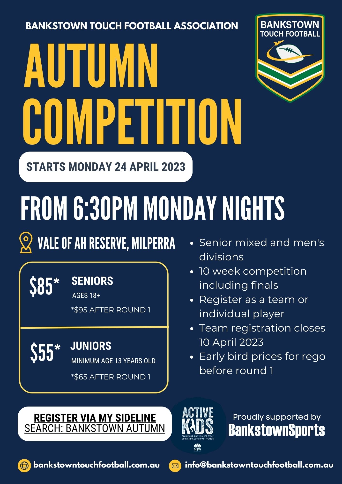 Bankstown Touch Football | Touch Football Association